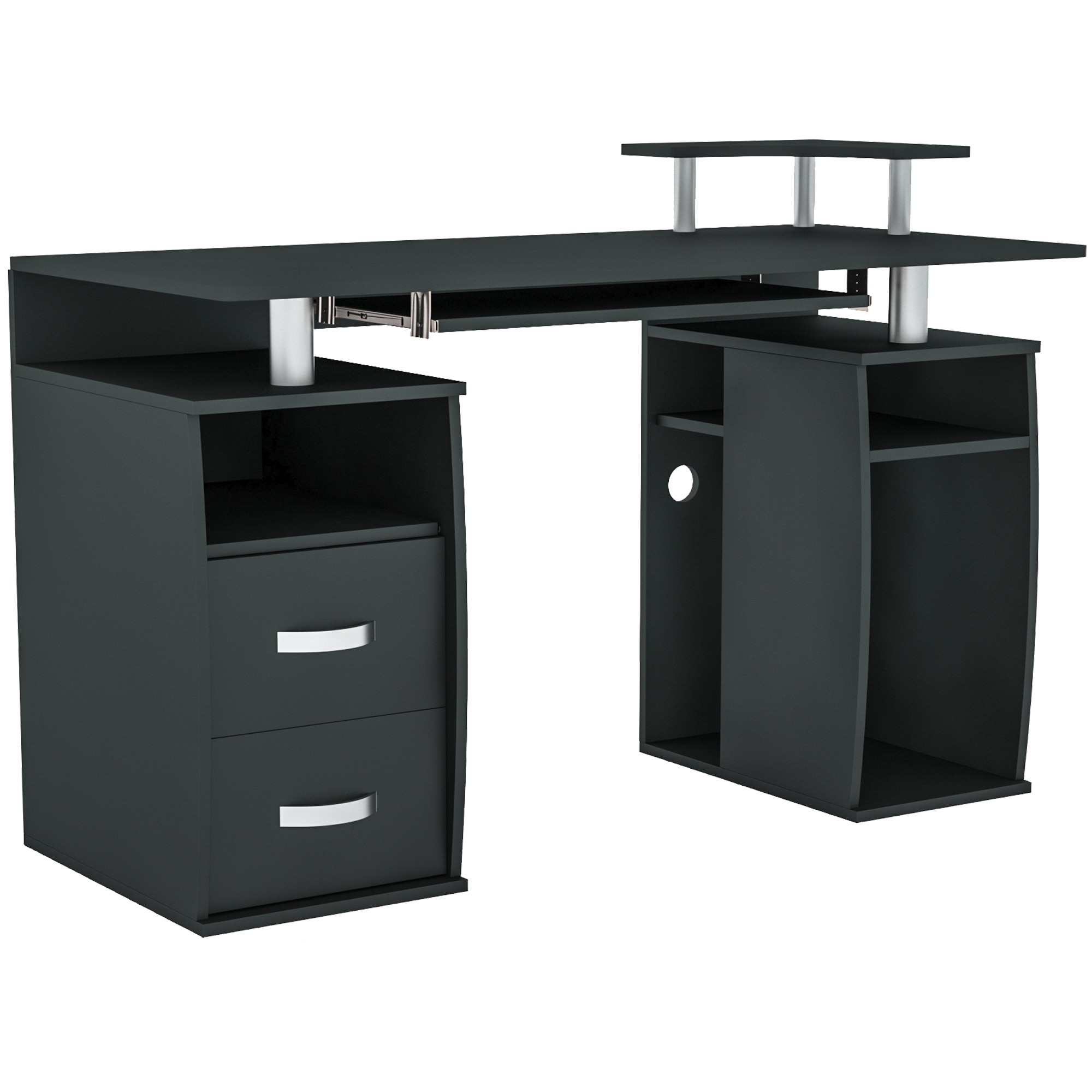 Vida Designs Otley 2 Drawer Computer Desk - Black – Lassic Ltd